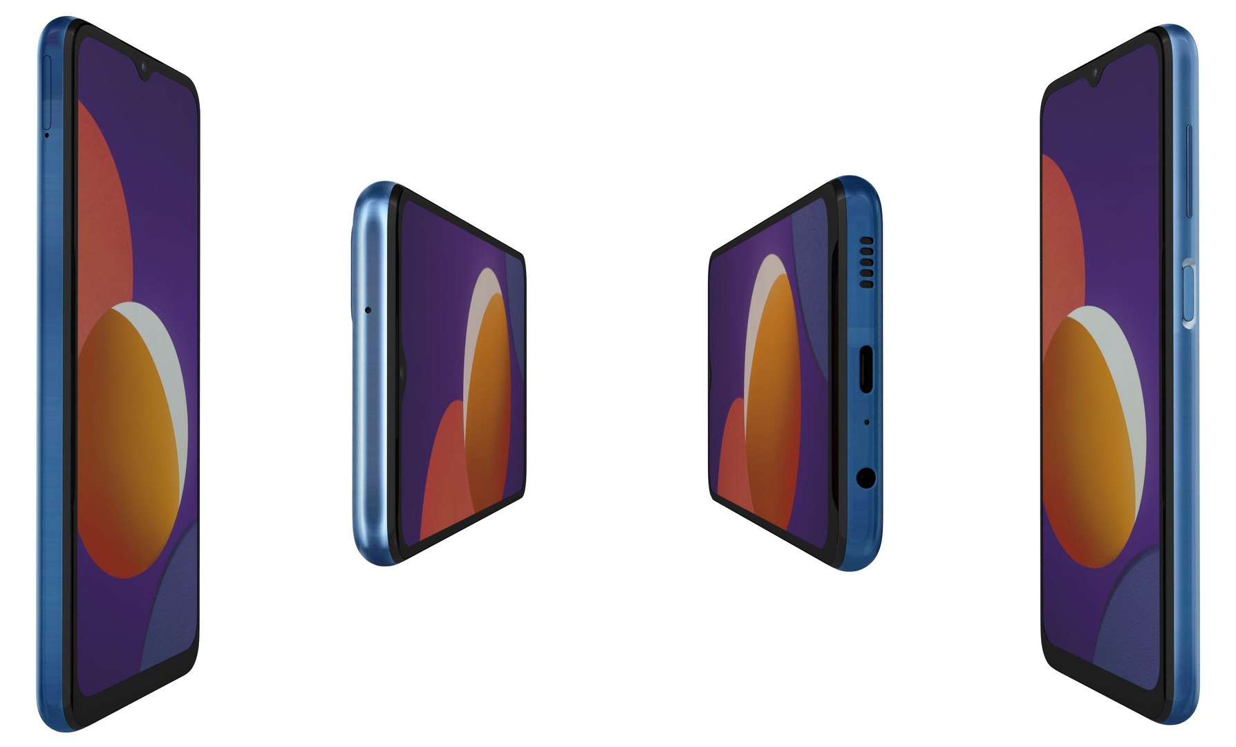 Samsung Galaxy M12 Blue 3D - TurboSquid 1810192