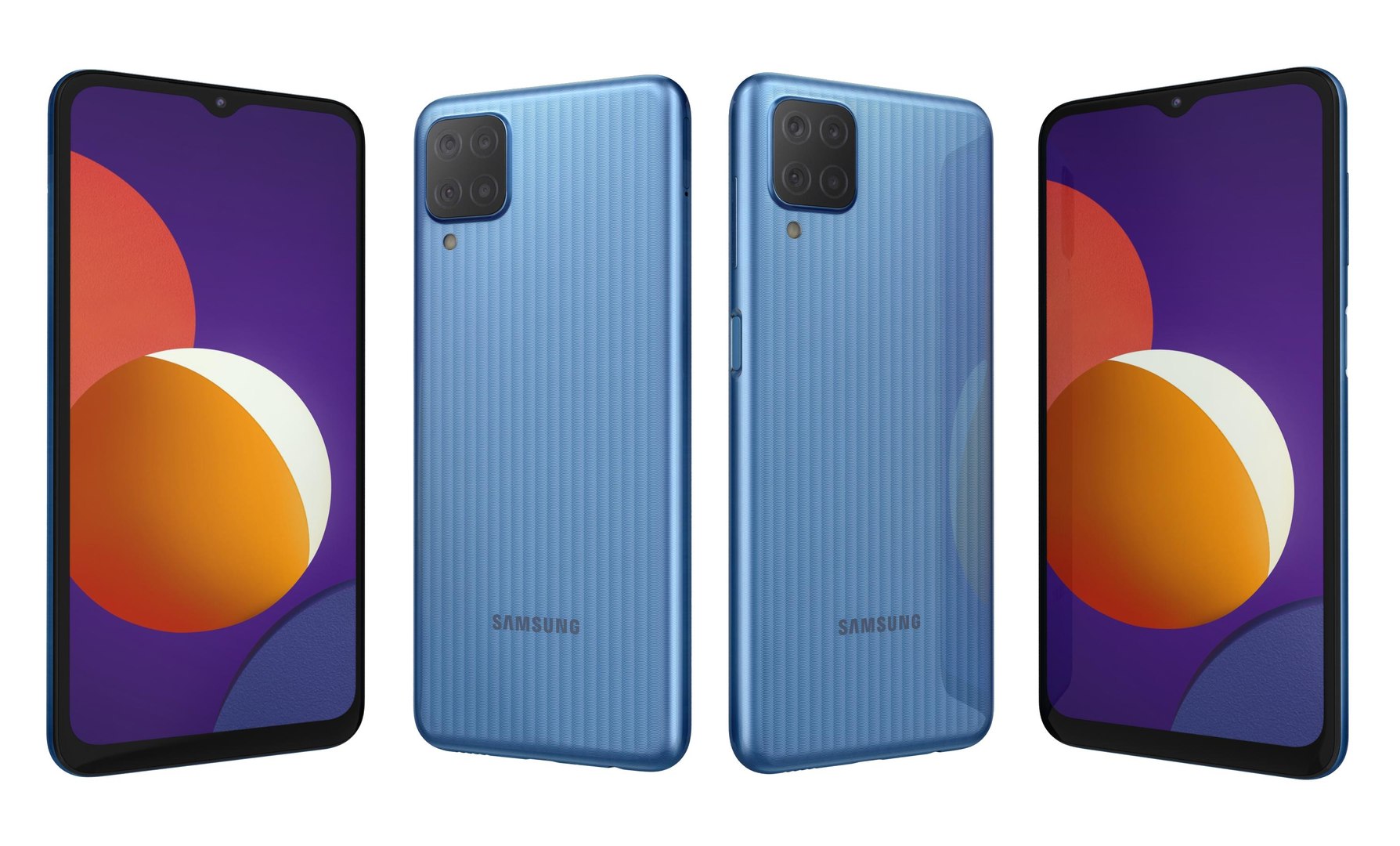 Samsung Galaxy M12 Blue 3D - TurboSquid 1810192