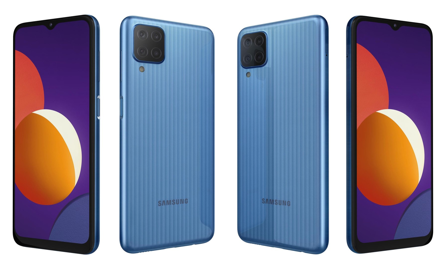 Samsung Galaxy M12 Blue 3D - TurboSquid 1810192