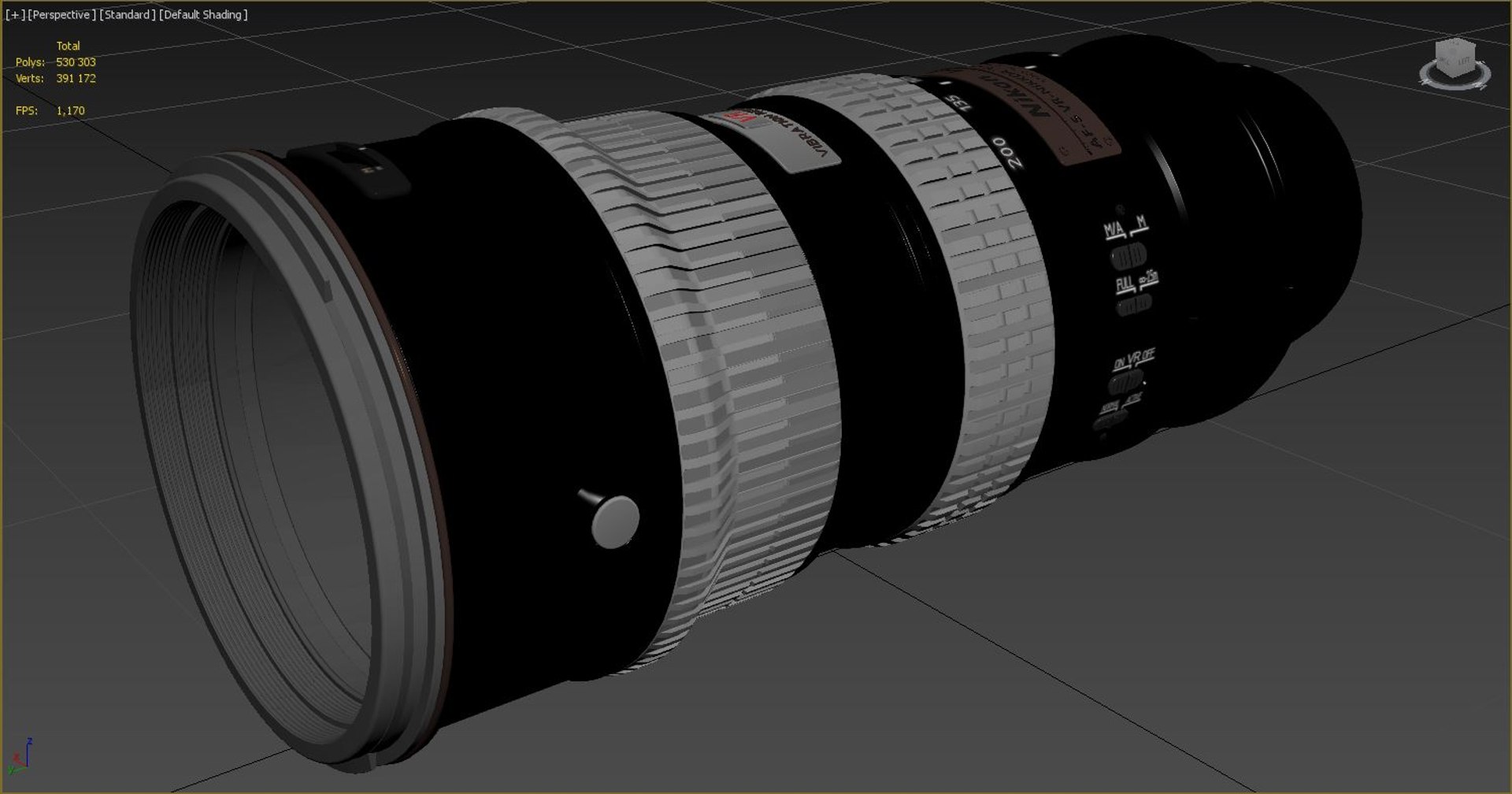 Camera Lens - Nikon 70-200mm 3D - TurboSquid 1939926