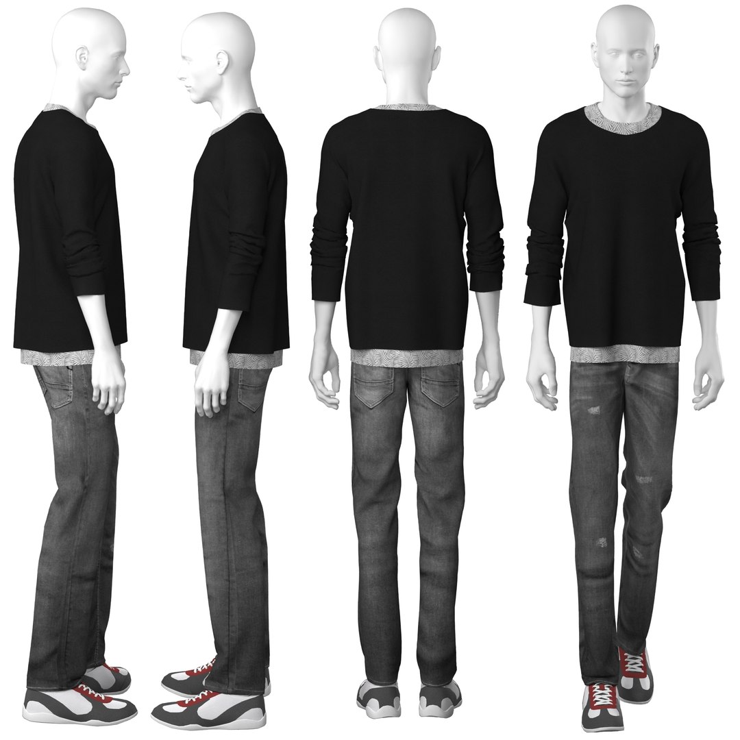 3ds Max Man Mannequin