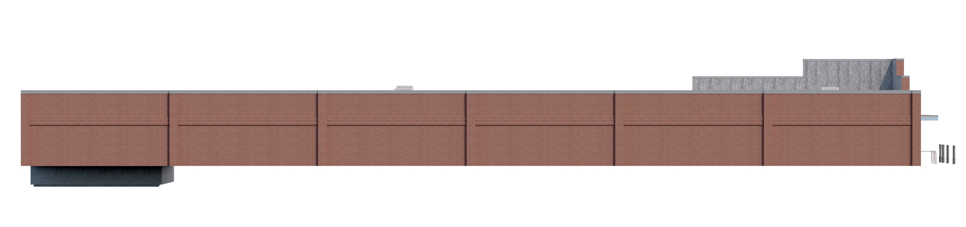 Exterior retail aldi grocery store 3D model - TurboSquid 1253066