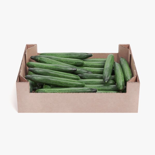 3D model cucumbers box - TurboSquid 1405410