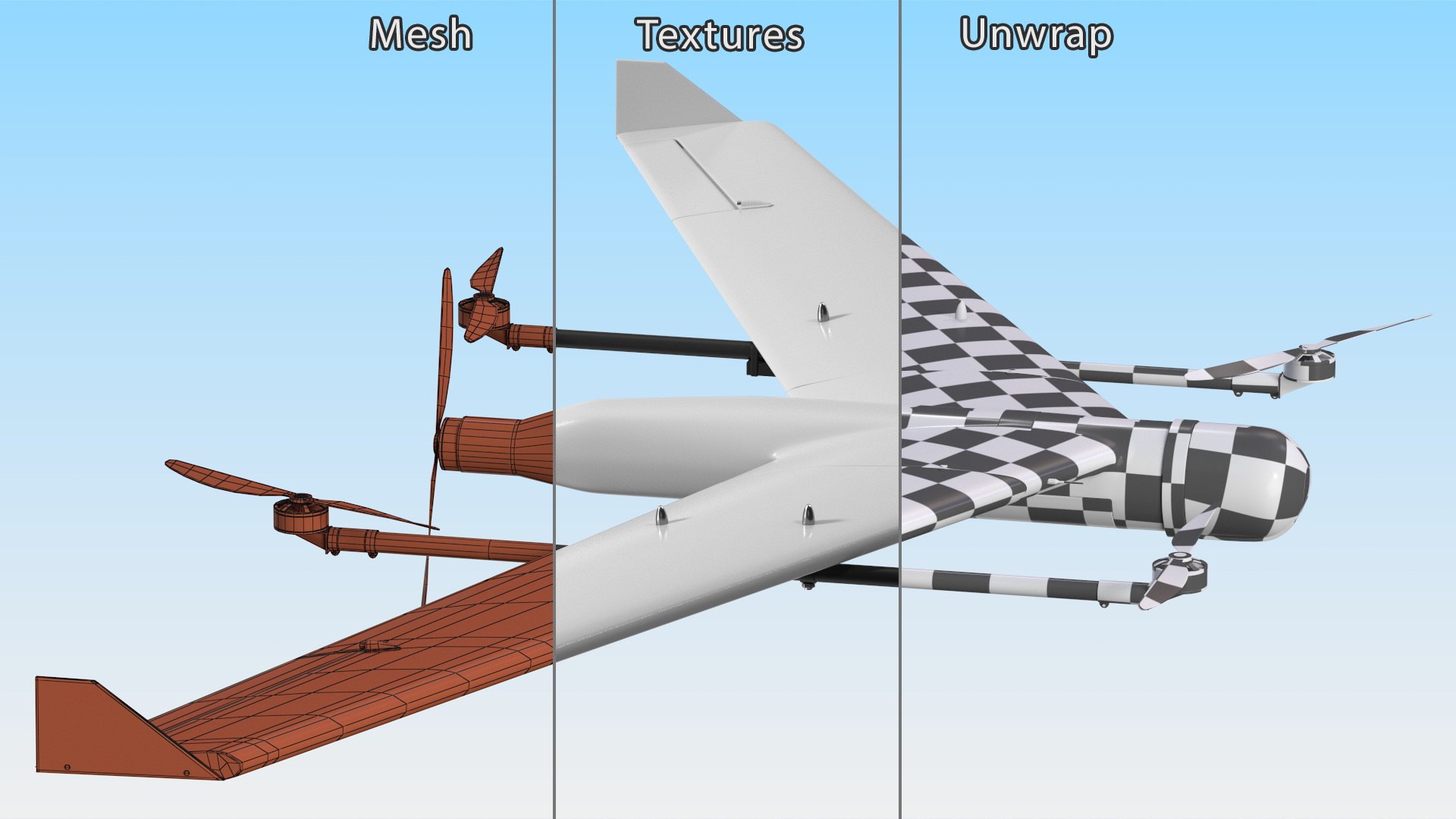 ZALA VTOL Unmanned Aerial Vehicle Rigged For Maya 3D Model - TurboSquid ...