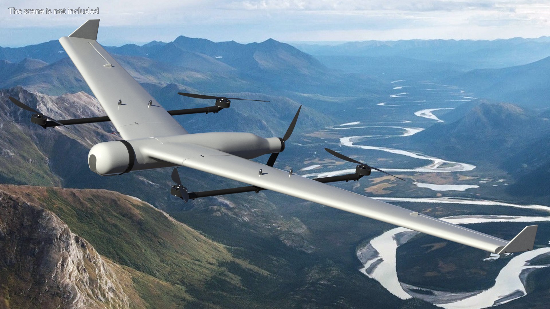 ZALA VTOL Unmanned Aerial Vehicle Rigged For Maya 3D Model - TurboSquid ...