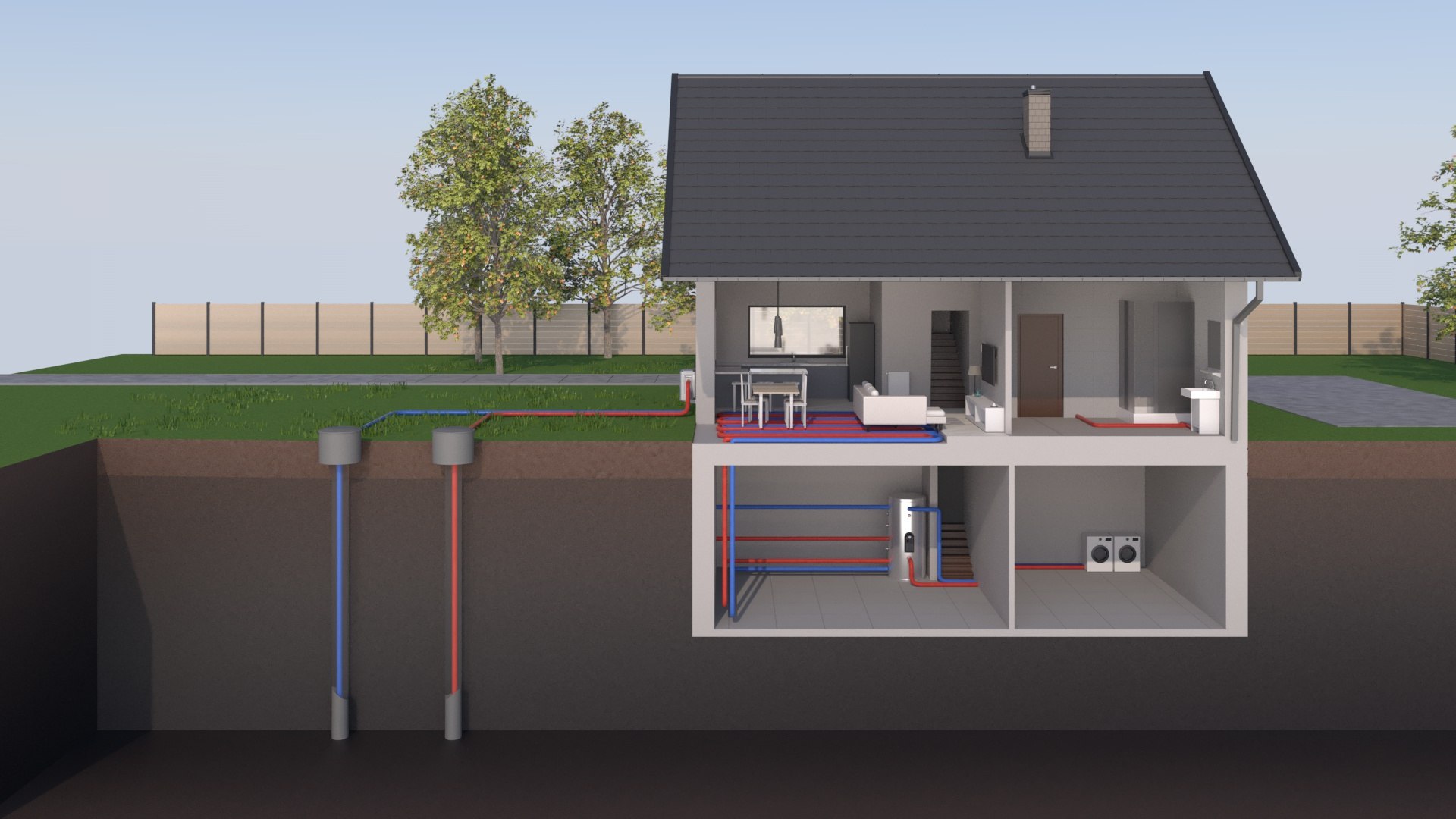 3D Heat Pump System - TurboSquid 1994859