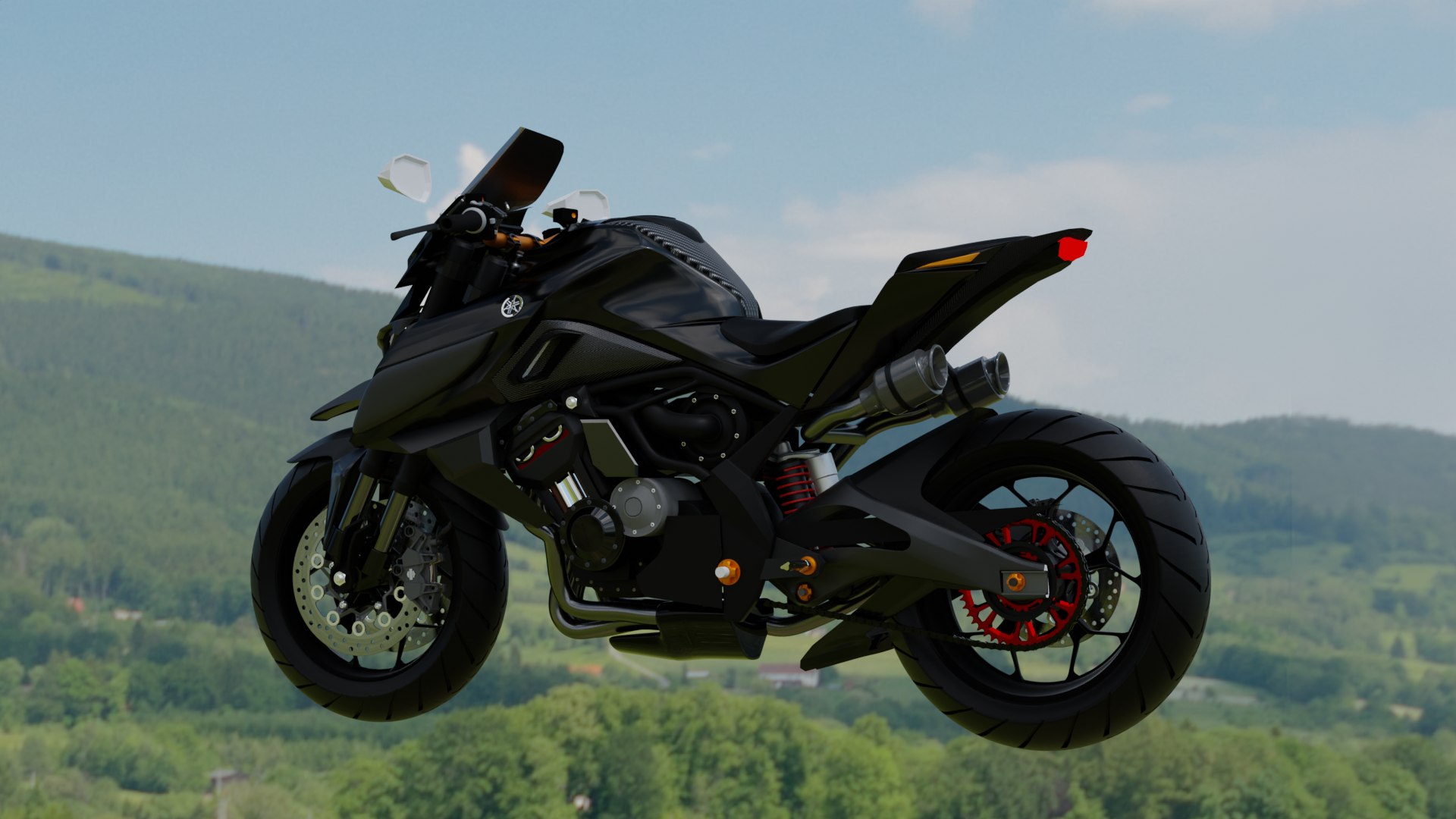 3D M-slaz V4 800cc Original M-slaz150 Cc Model - TurboSquid 1845643