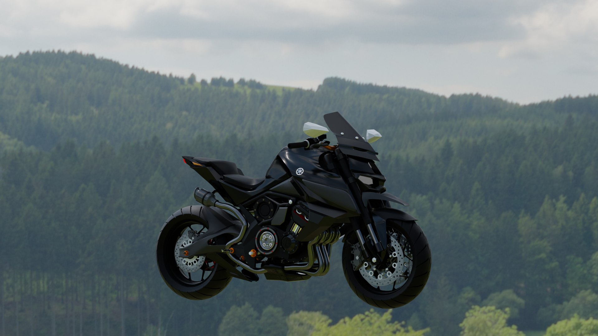 3D M-slaz V4 800cc Original M-slaz150 Cc Model - TurboSquid 1845643