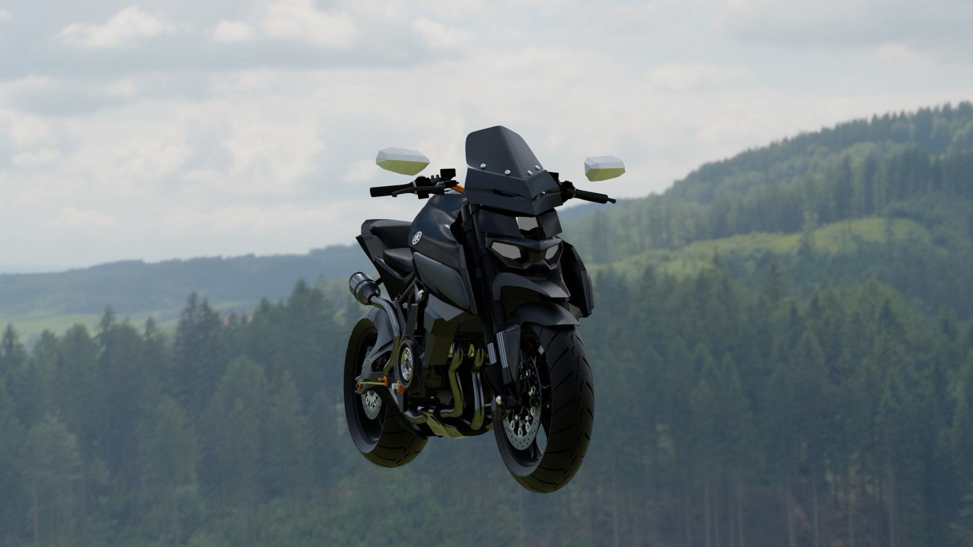 3D M-slaz V4 800cc Original M-slaz150 Cc Model - TurboSquid 1845643