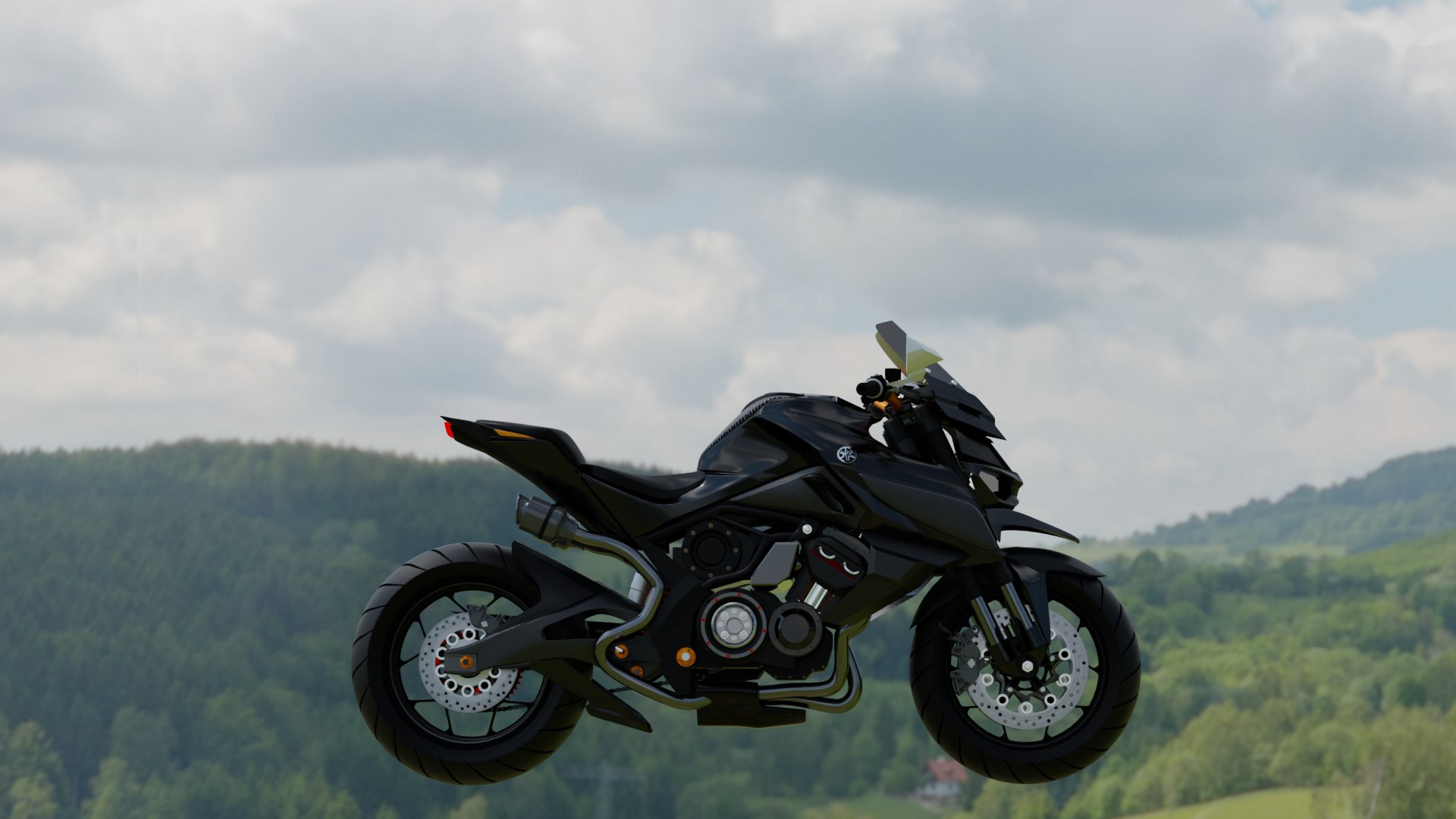 3D M-slaz V4 800cc Original M-slaz150 Cc Model - TurboSquid 1845643