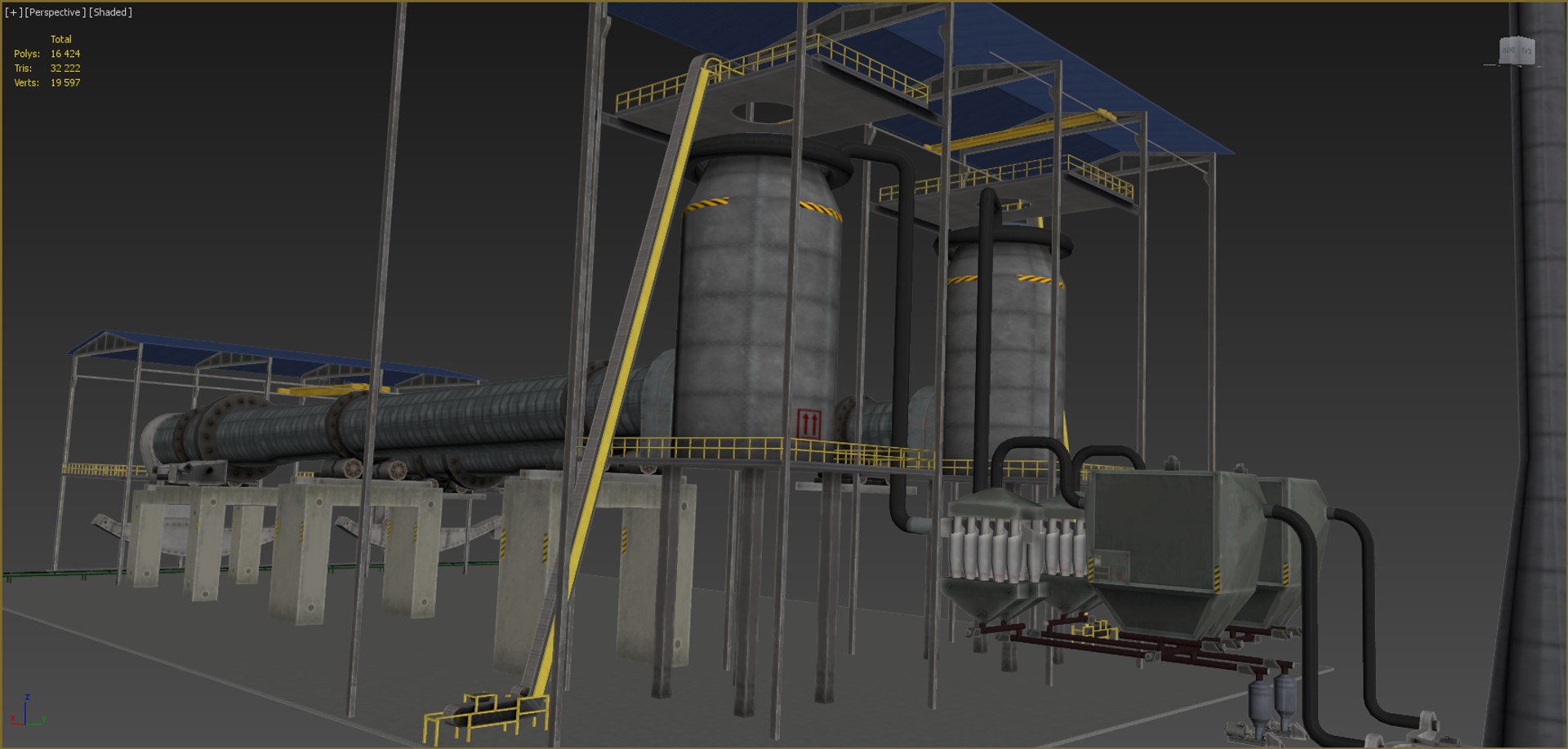 3d Model Industrial Site 2