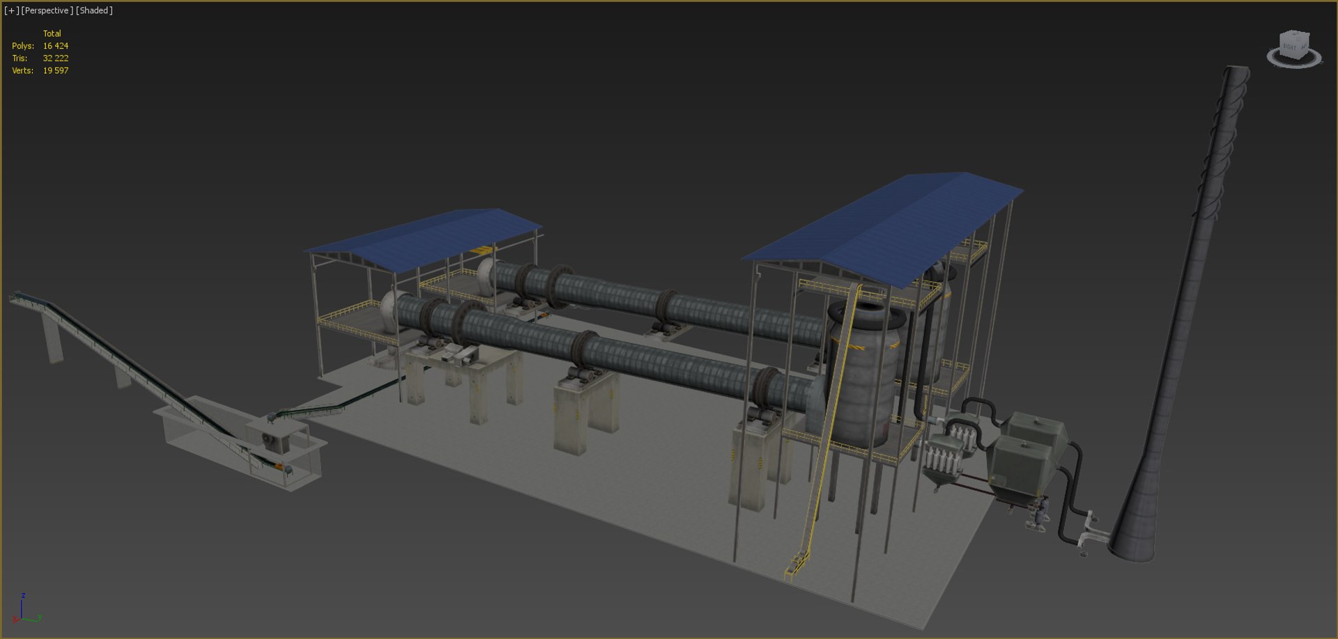 3d Model Industrial Site 2
