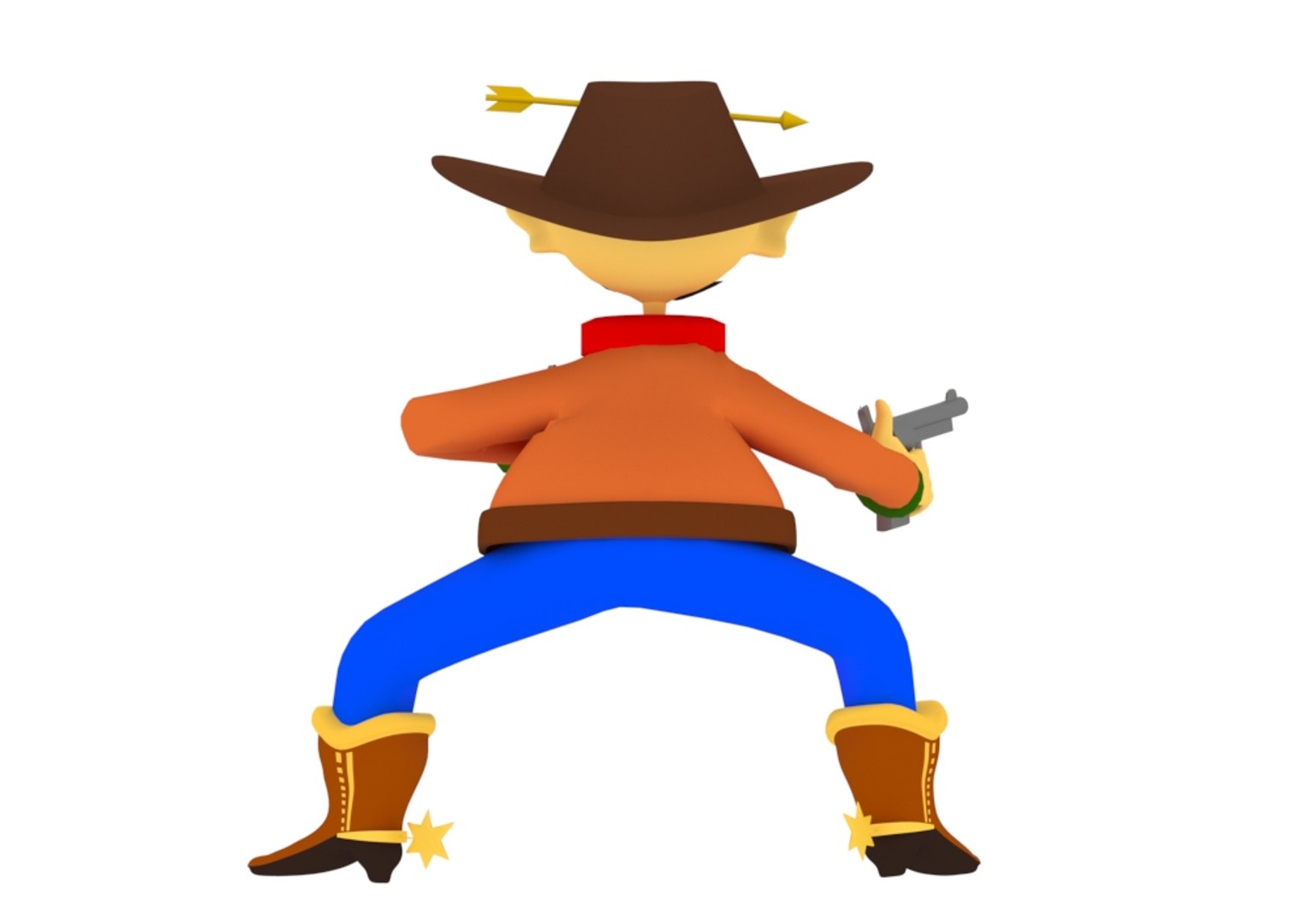 Cartoon Cowboy 3D Model - TurboSquid 1485595