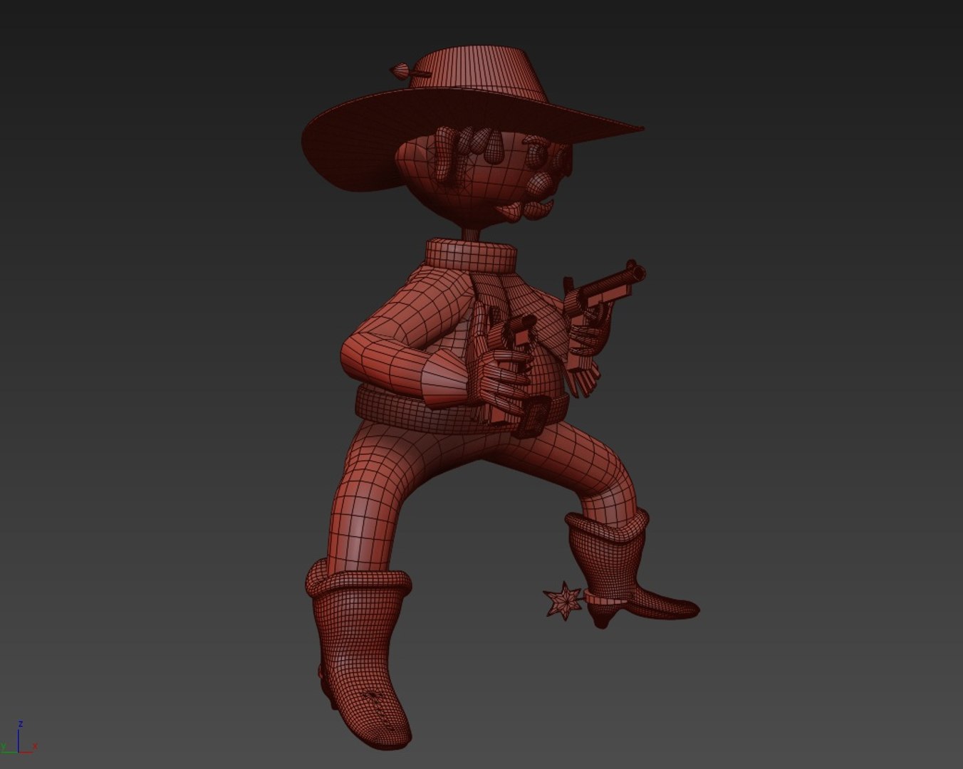 Cartoon Cowboy 3D Model - TurboSquid 1485595