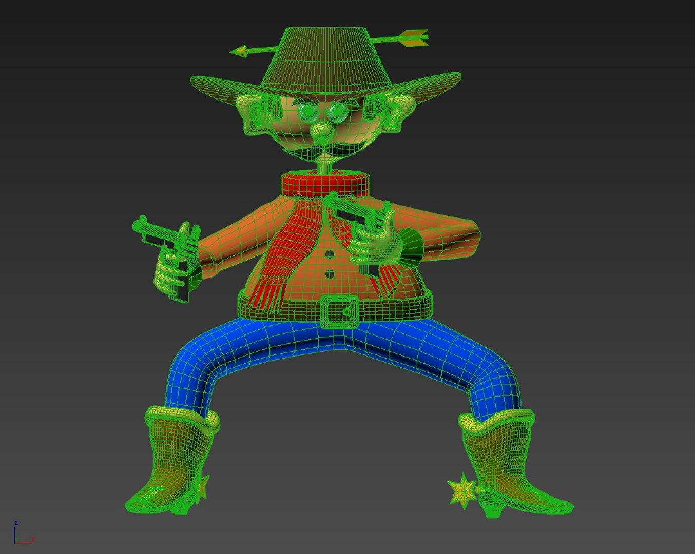 Cartoon Cowboy 3D Model - TurboSquid 1485595