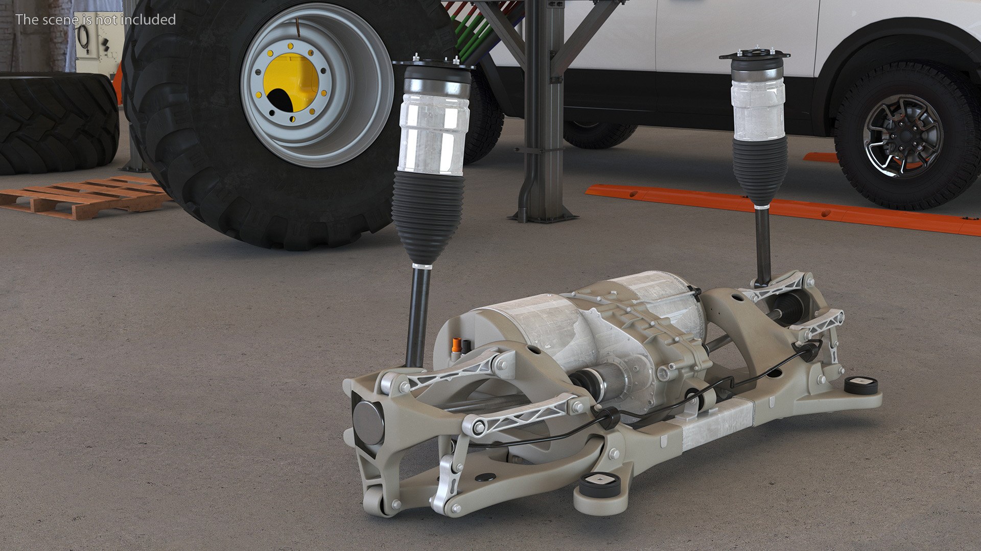 Electric Car Rear Suspension Assembly 3D Model - TurboSquid 2261351