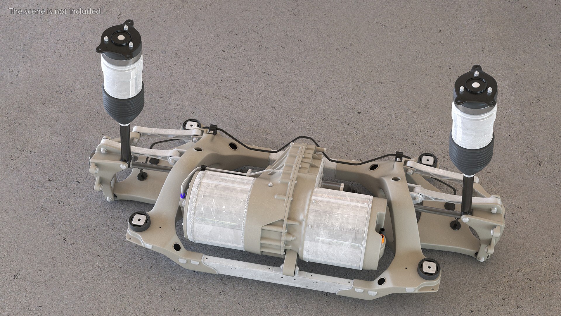 Electric Car Rear Suspension Assembly 3D Model - TurboSquid 2261351
