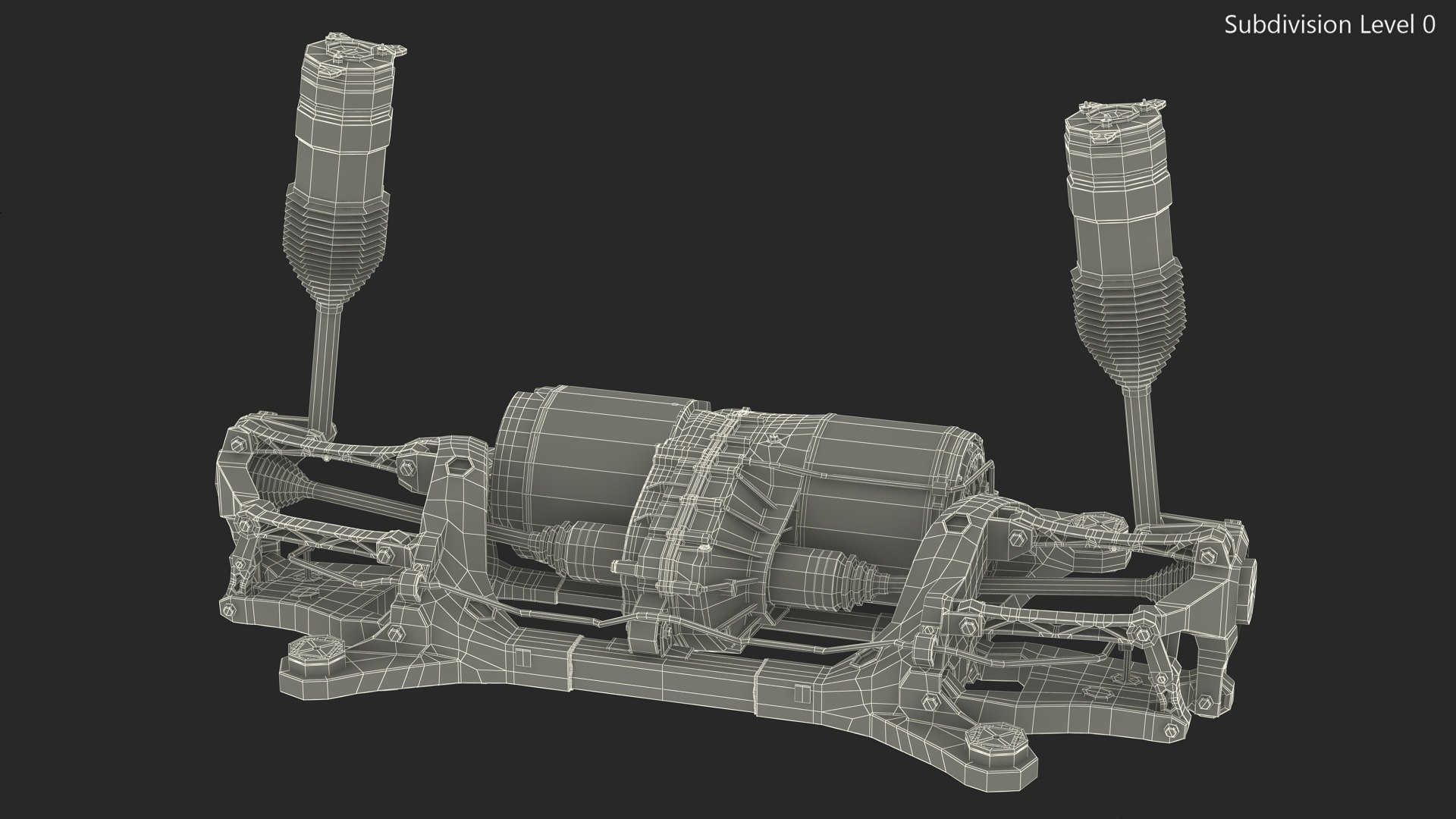 Electric Car Rear Suspension Assembly 3D Model - TurboSquid 2261351
