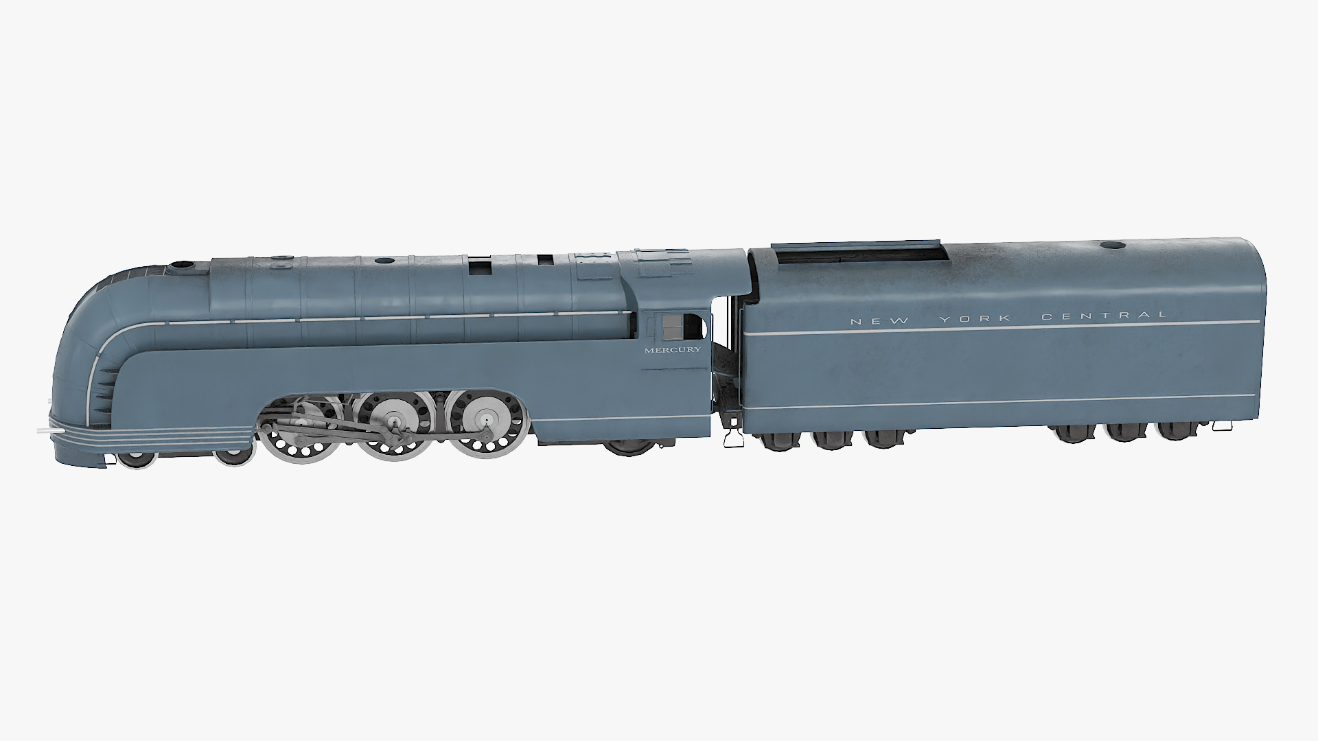 3D NYC Mercury Locomotive - TurboSquid 2426492