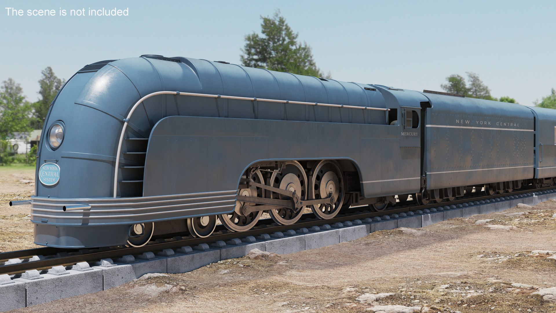 3D NYC Mercury Locomotive - TurboSquid 2426492
