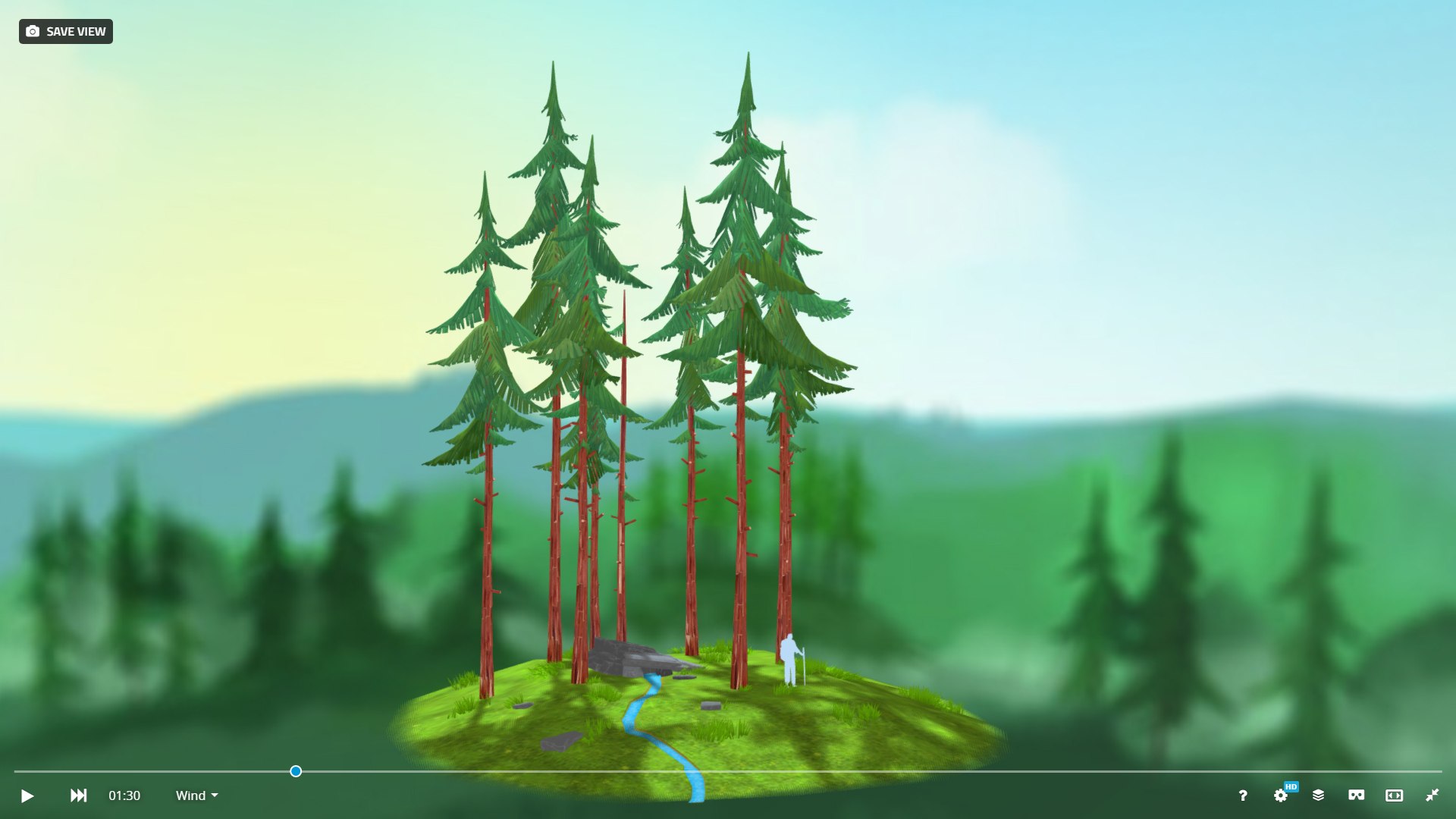 3D Cartoon Spruce - TurboSquid 1361235