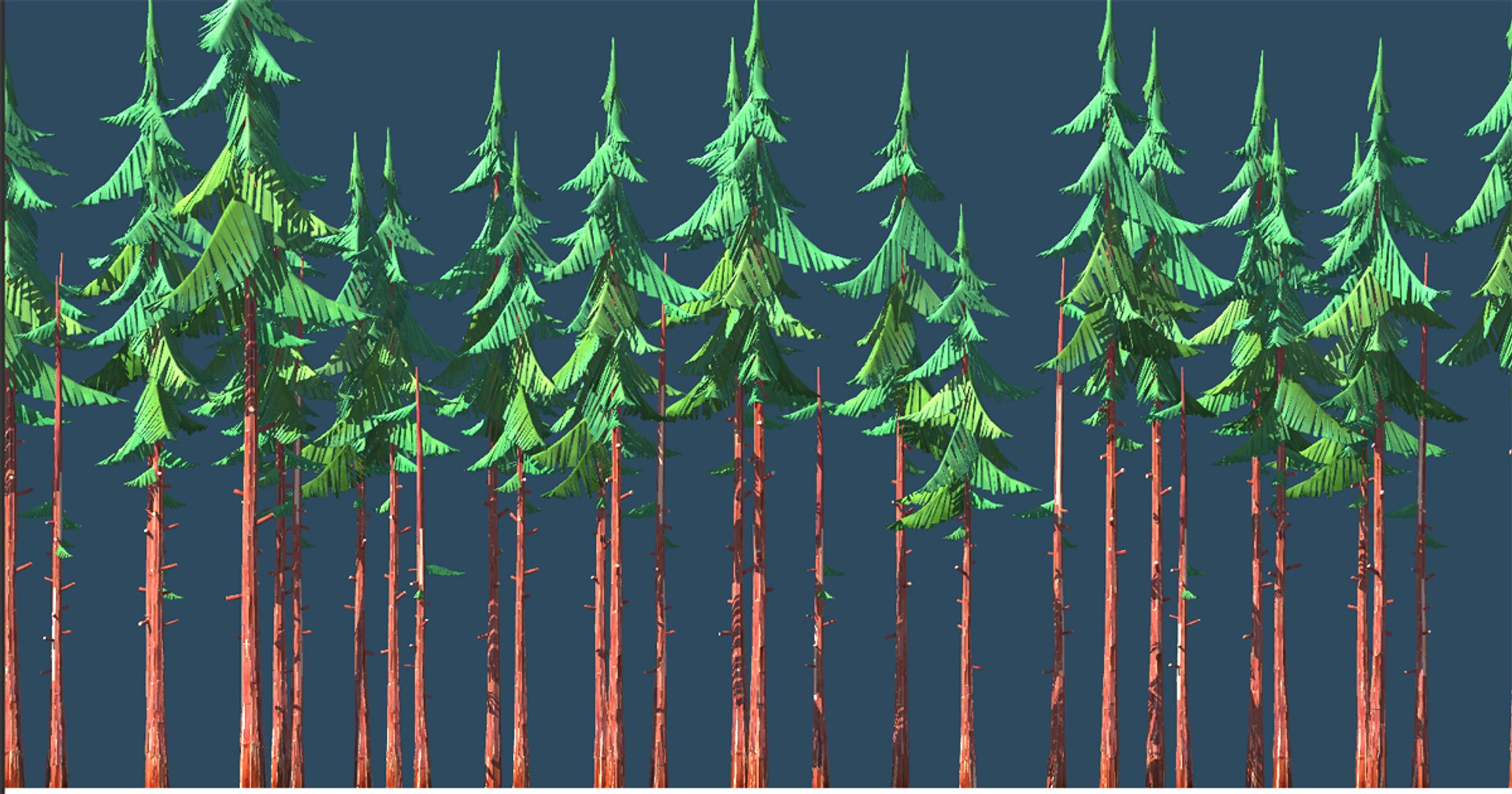 3D Cartoon Spruce - TurboSquid 1361235