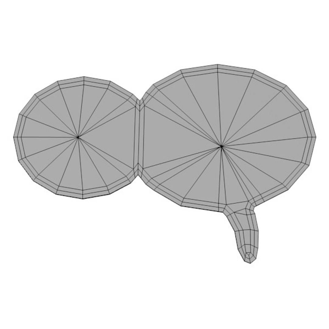 speech bubbles 3d model
