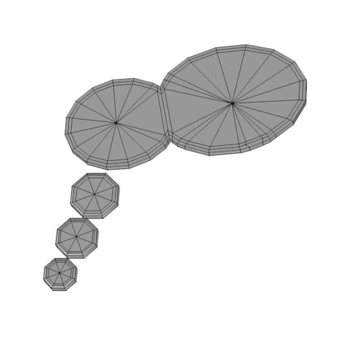 speech bubbles 3d model