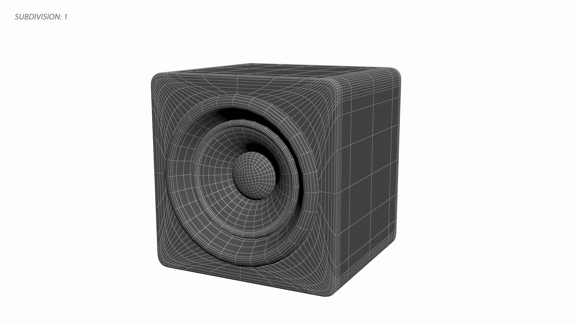 Stylized LoudSpeaker Icon 3D Model - TurboSquid 2414193