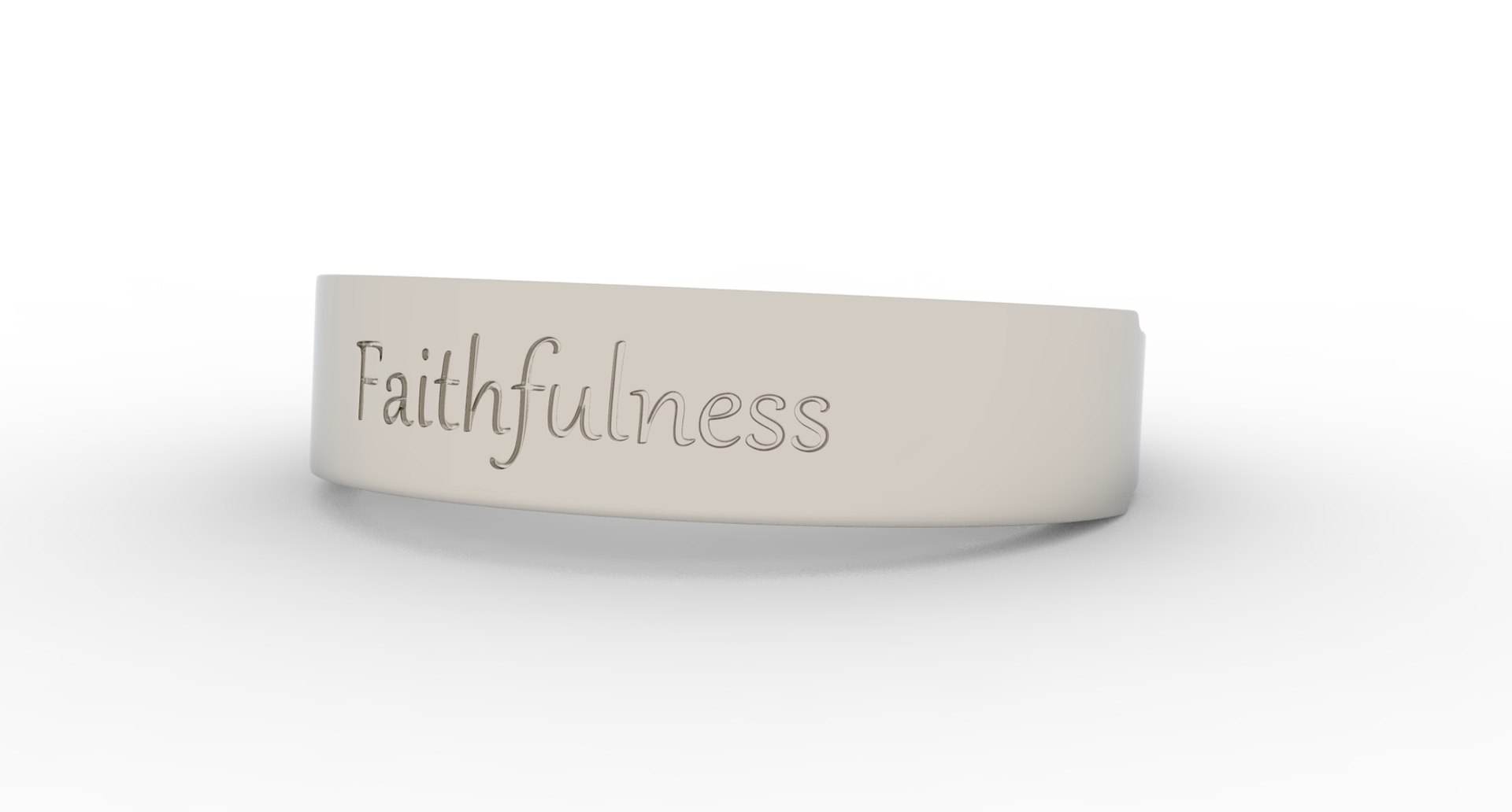 Faithfulness Ring Female Platinum Model - TurboSquid 1874816