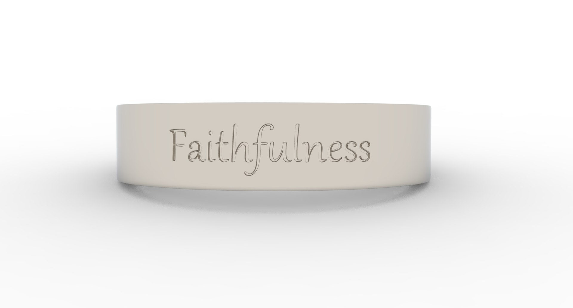 Faithfulness Ring Female Platinum Model - TurboSquid 1874816
