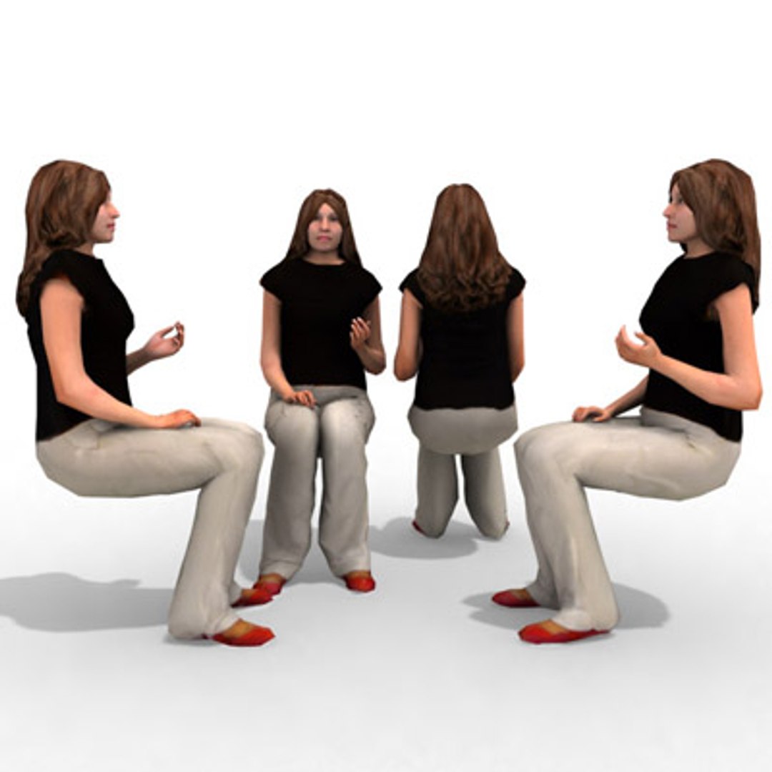 16 People - Casual 3d Model