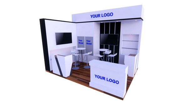 modelo 3d Stand moderno - TurboSquid 2172418