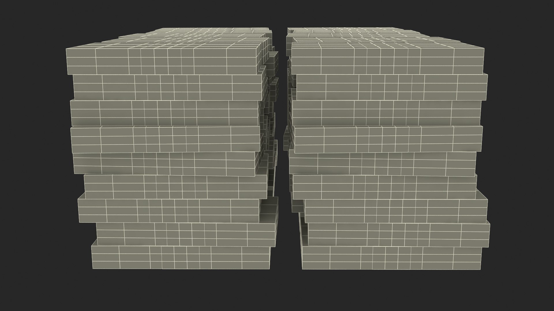 3D Stacked UK 10 Pounds Currency Bundles - TurboSquid 2256159