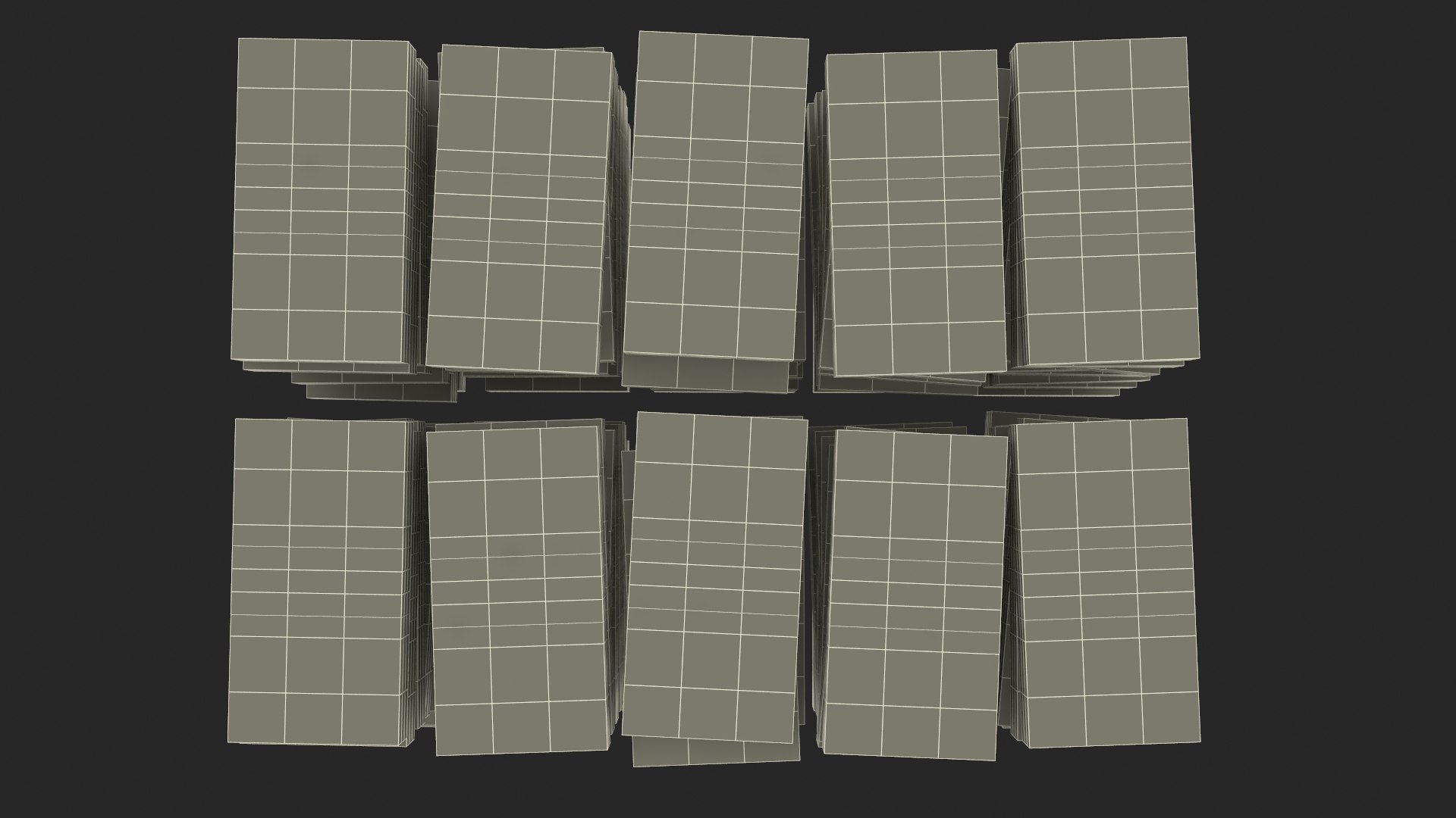 3D Stacked UK 10 Pounds Currency Bundles - TurboSquid 2256159