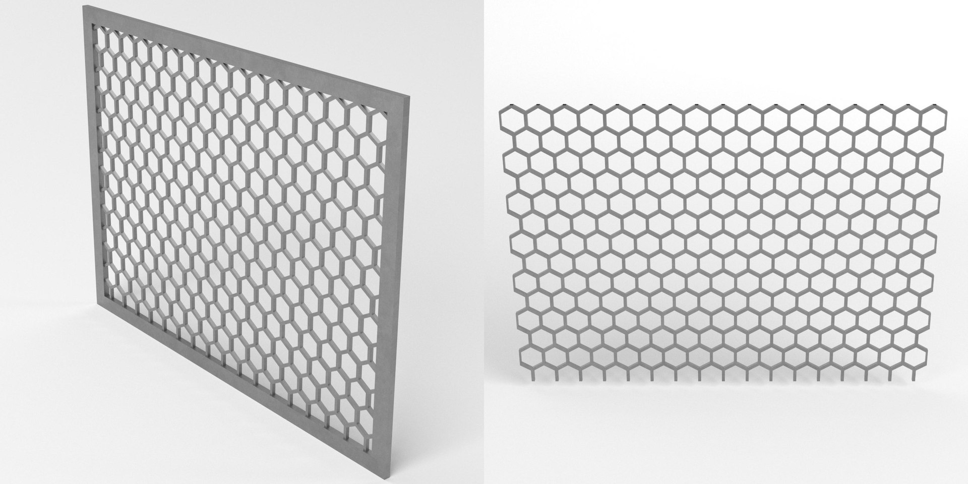 Honeycomb Grid Panel 3D - TurboSquid 2218221