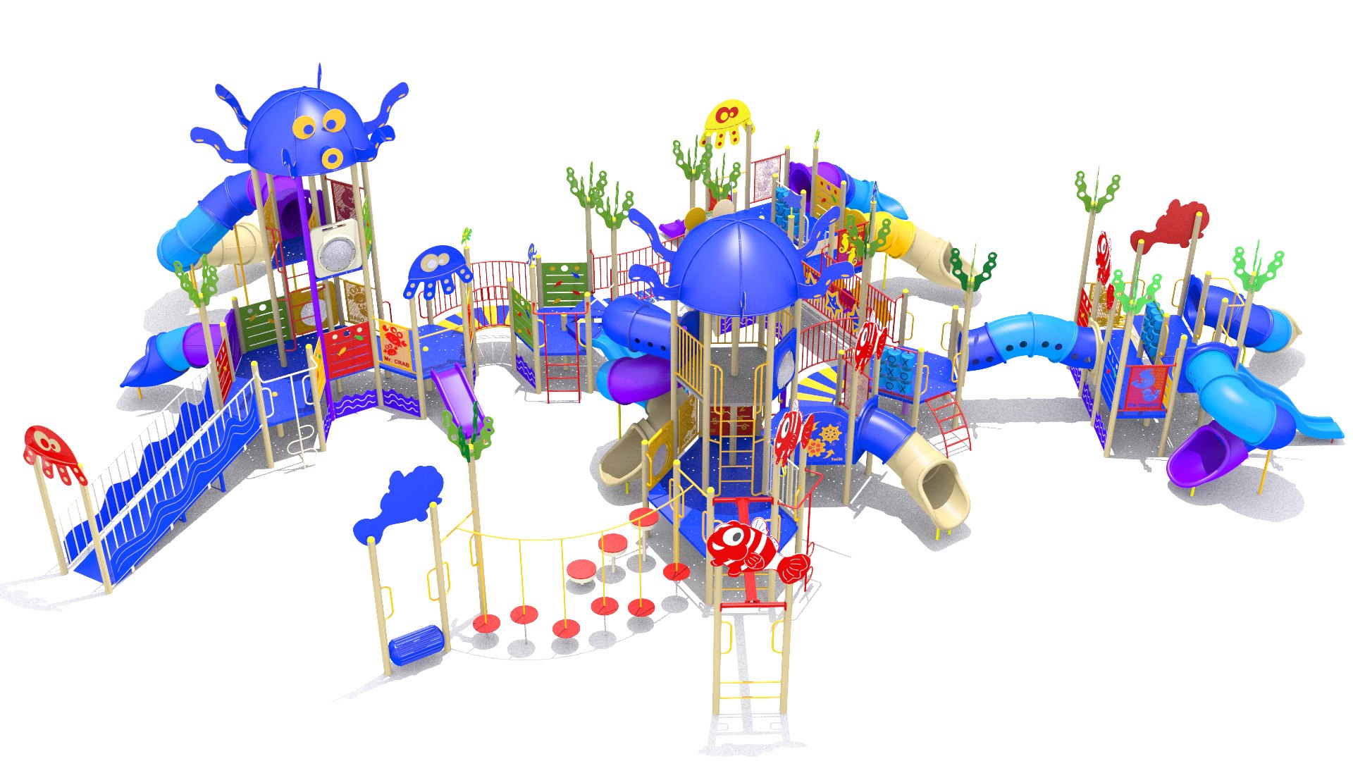 Octopus Ocean Playground 3D Model - TurboSquid 1771039