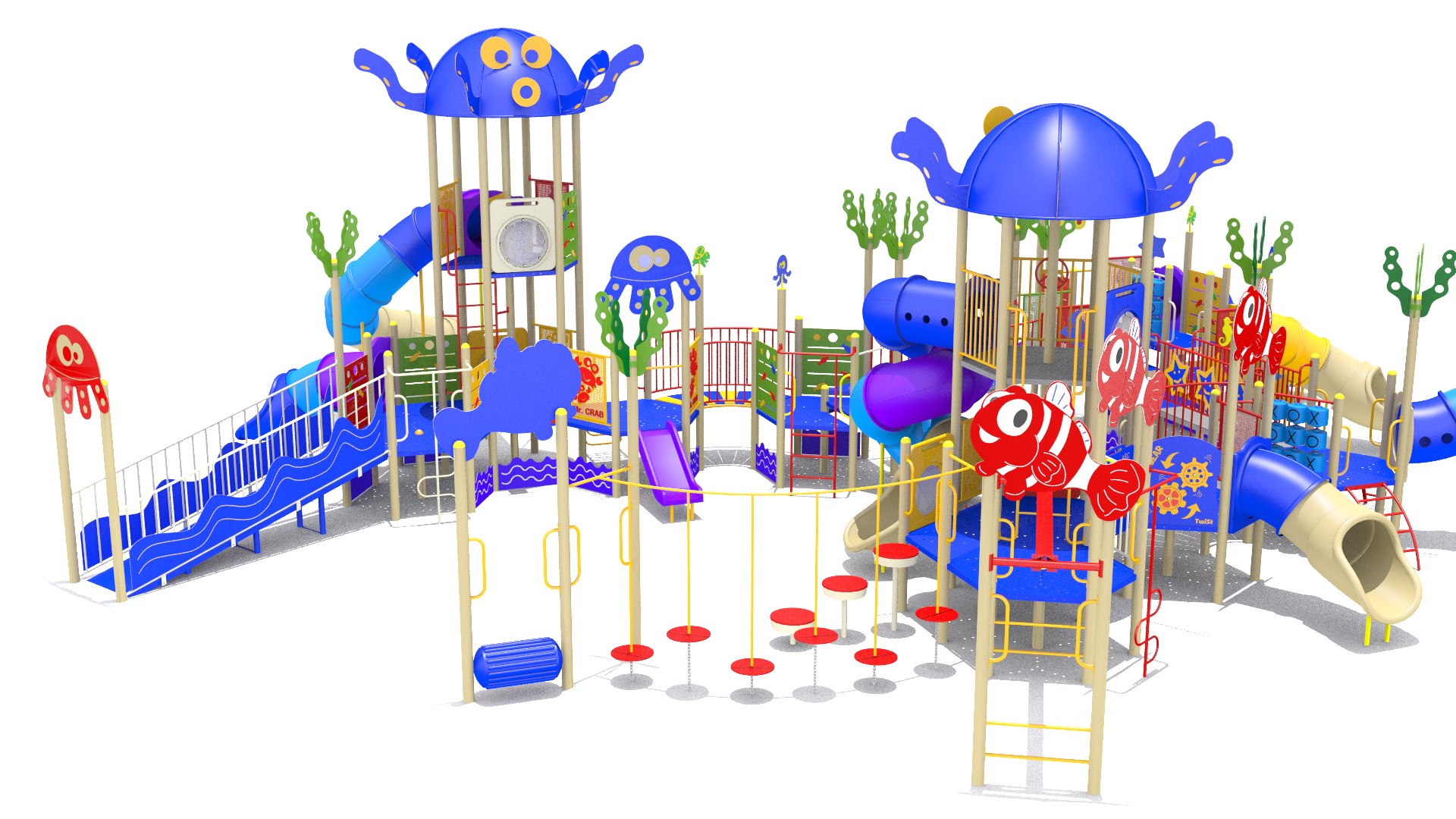 Octopus Ocean Playground 3D Model - TurboSquid 1771039