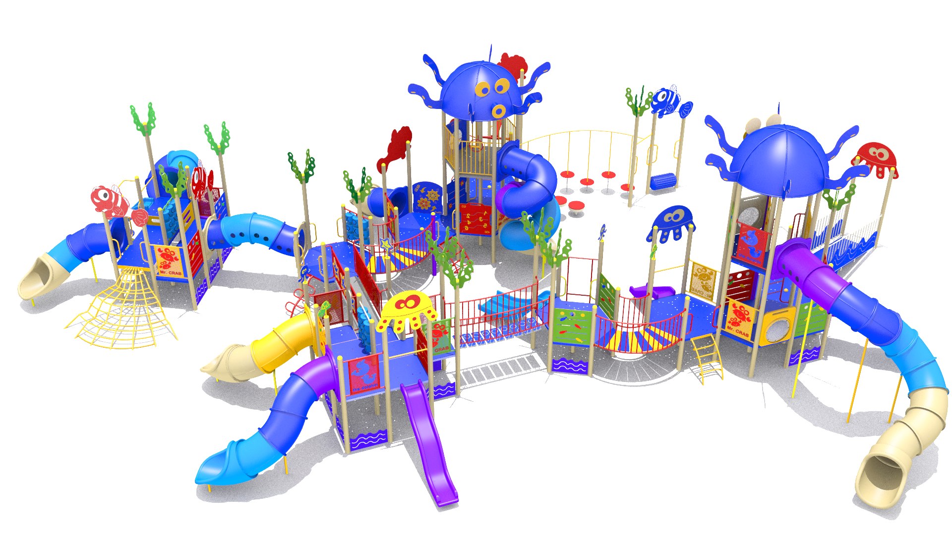 Octopus Ocean Playground 3D Model - TurboSquid 1771039