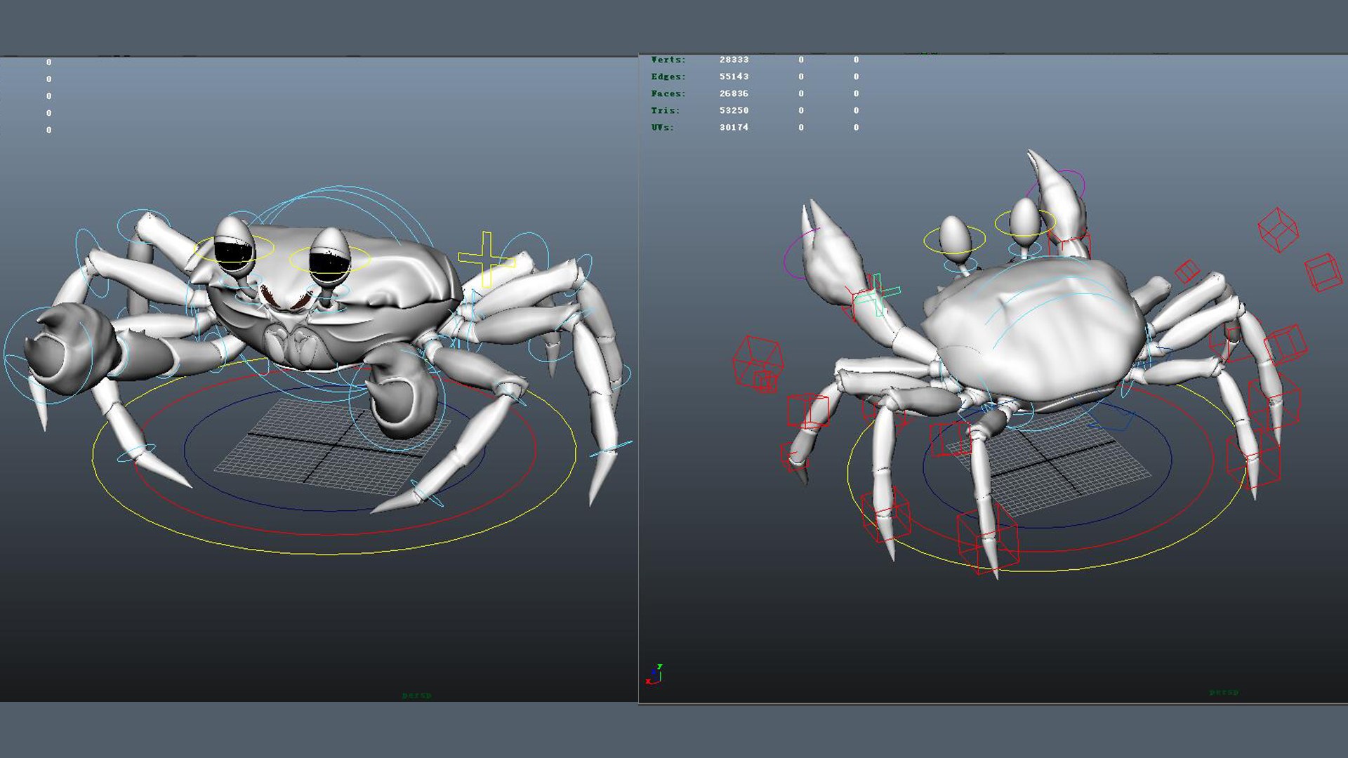 Cartoon Crab 3D Model - TurboSquid 2056063