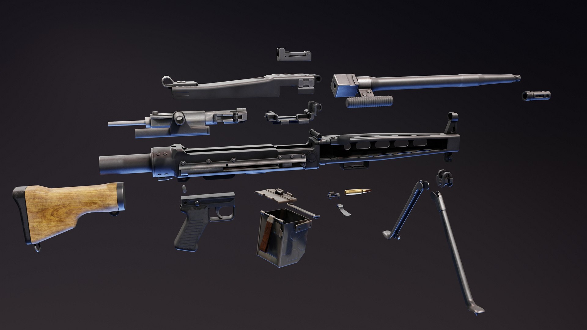 Sig MG710 3D - TurboSquid 2222896