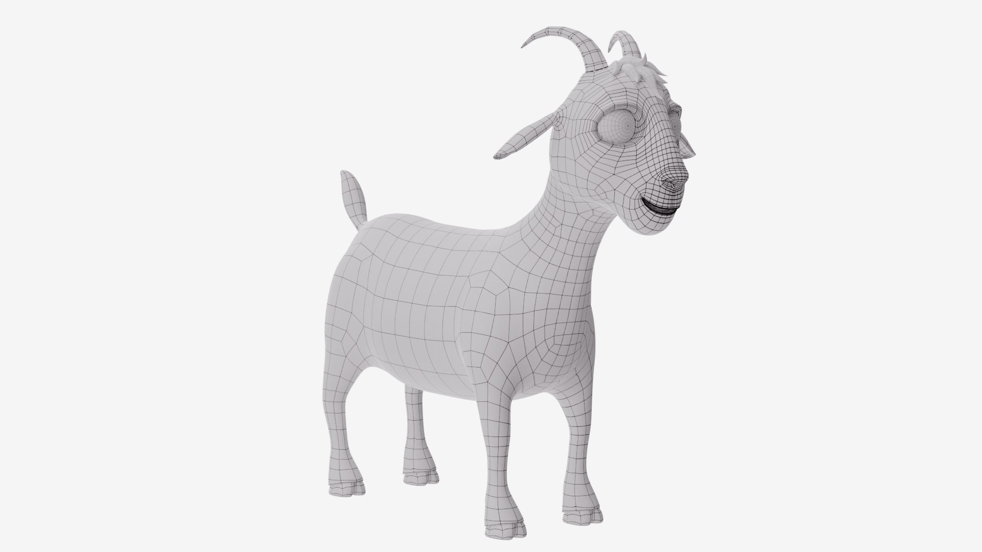 Cartoon Goats 3D Model - TurboSquid 2219244