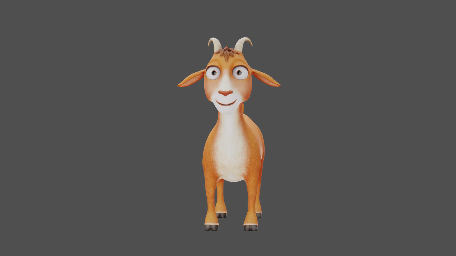 Cartoon Goats 3D Model - TurboSquid 2219244