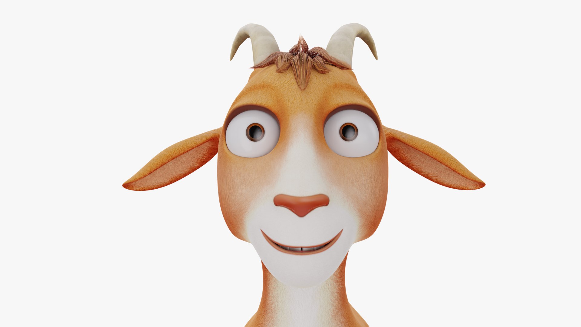 Cartoon Goats 3D Model - TurboSquid 2219244