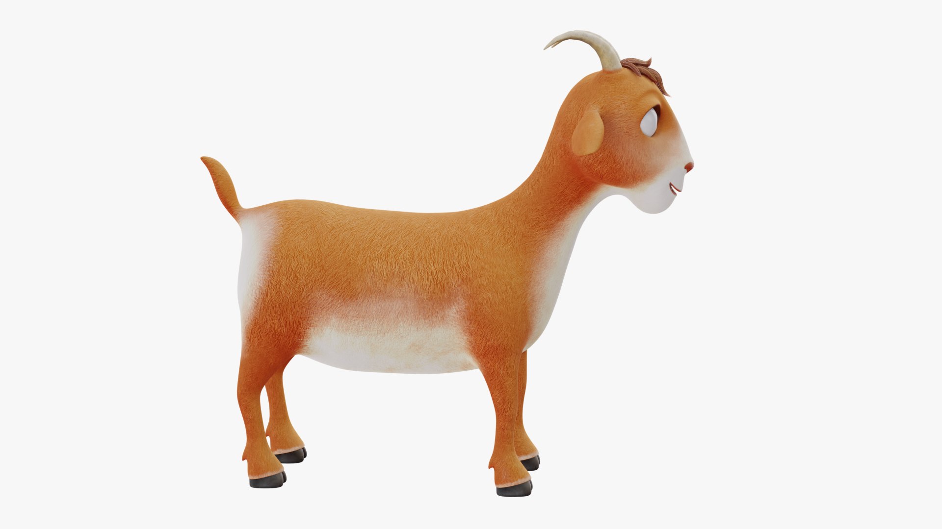 Cartoon Goats 3D Model - TurboSquid 2219244
