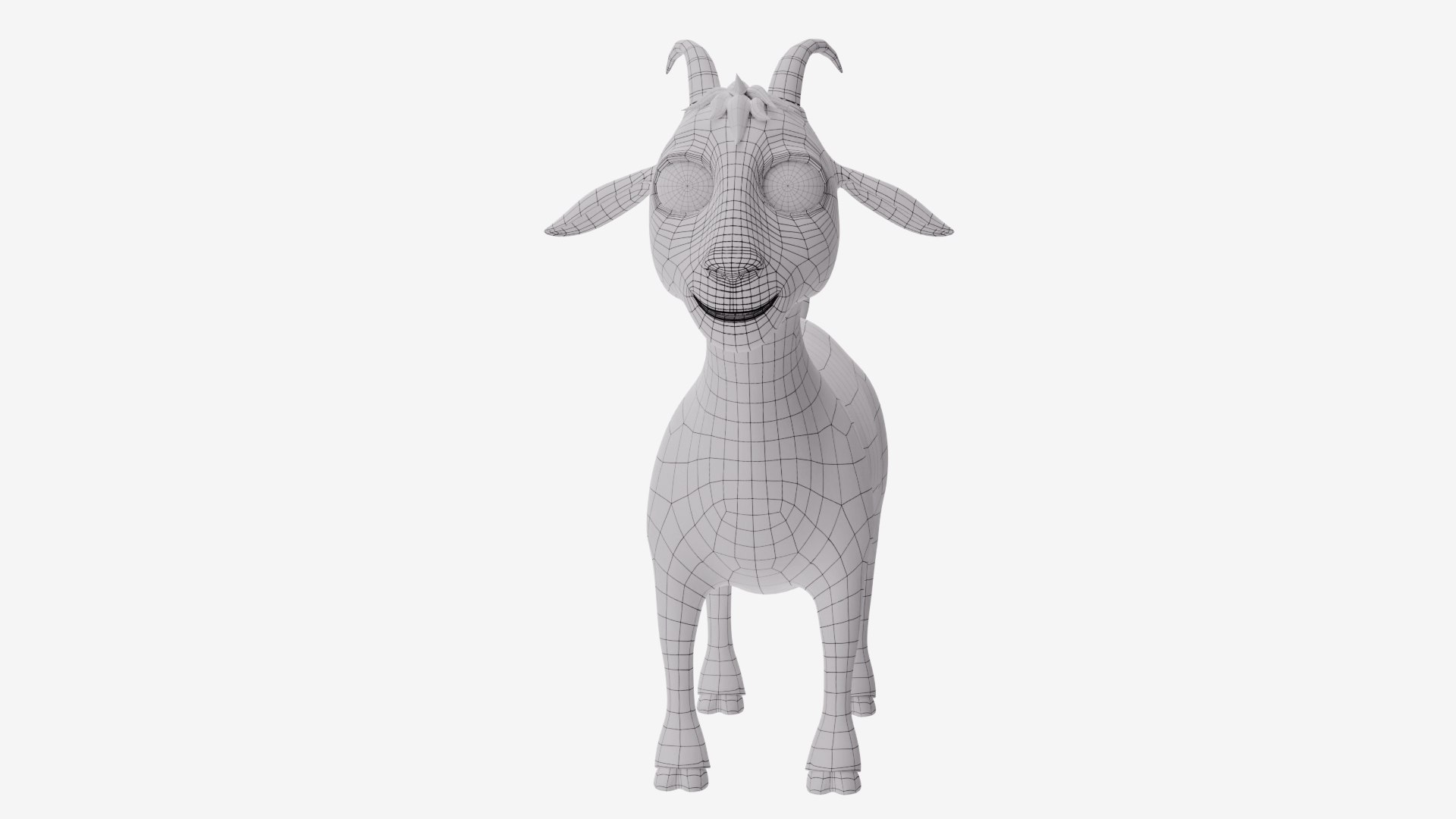 Cartoon Goats 3D Model - TurboSquid 2219244