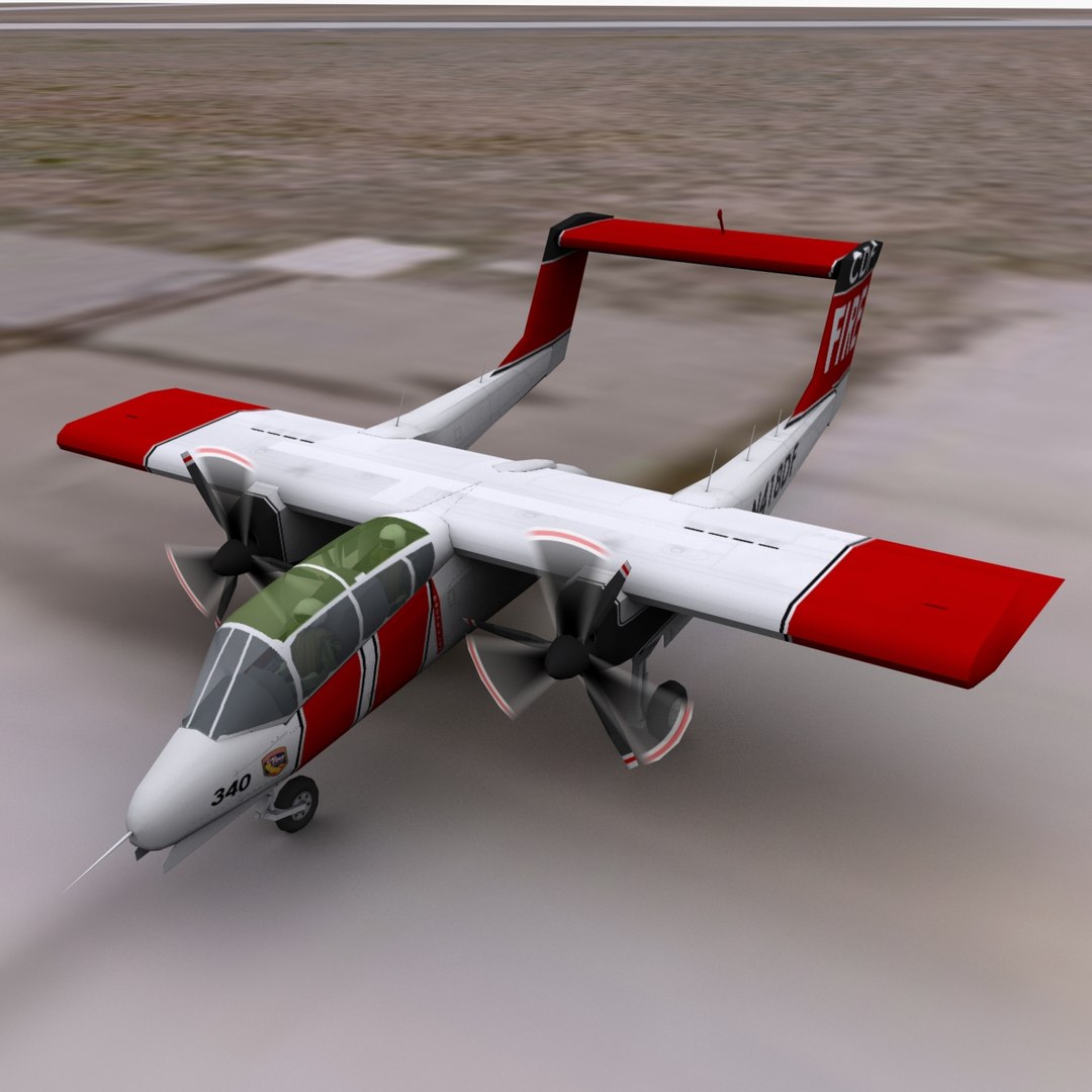 3d north american ov-10 bronco