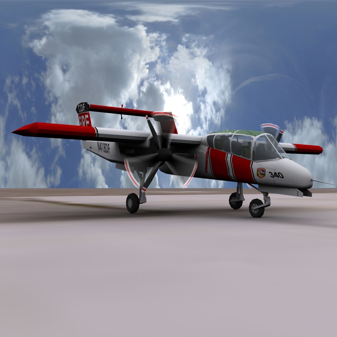 3d north american ov-10 bronco