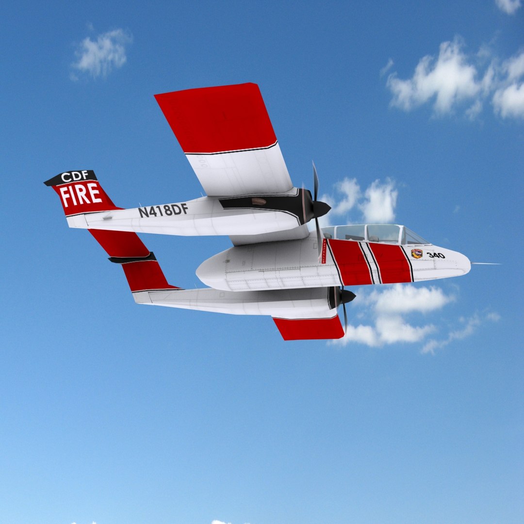 3d north american ov-10 bronco