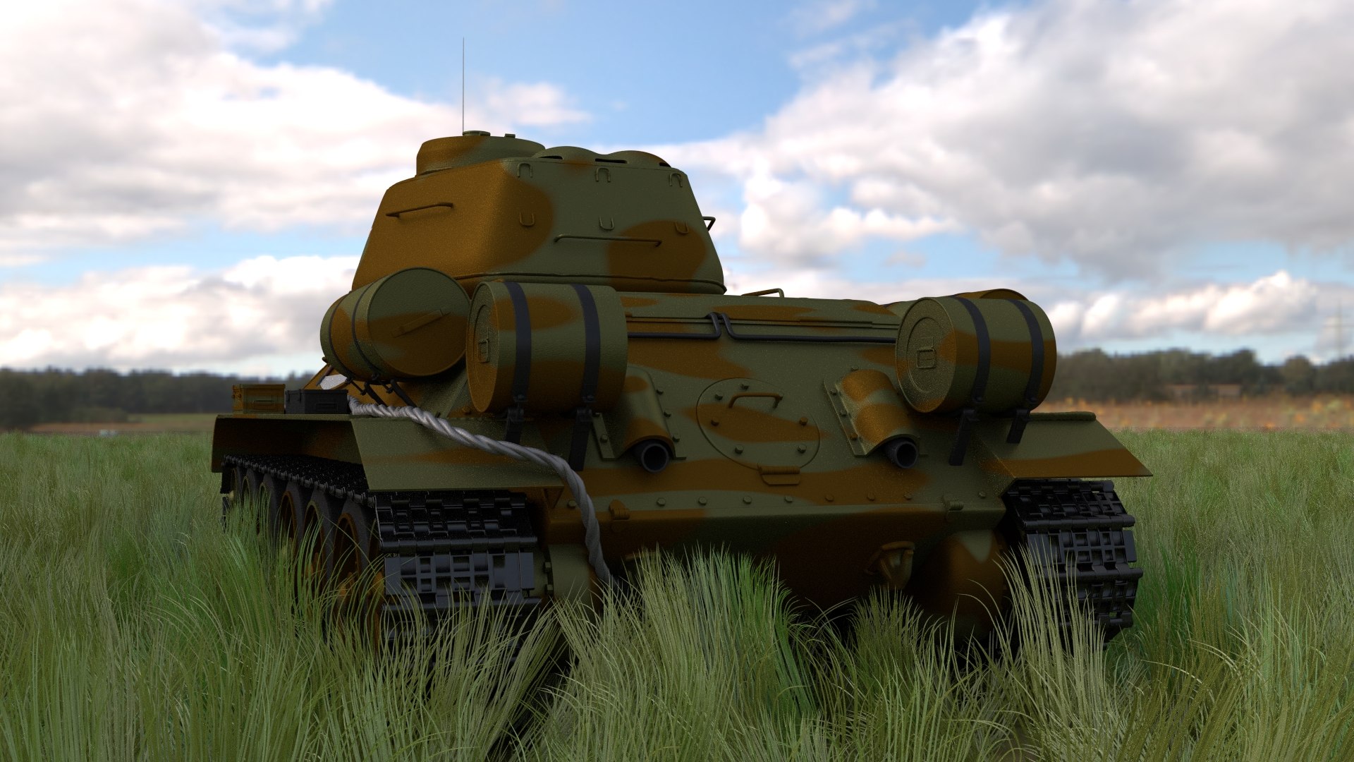 Soviet T-34 85 Tank Obj